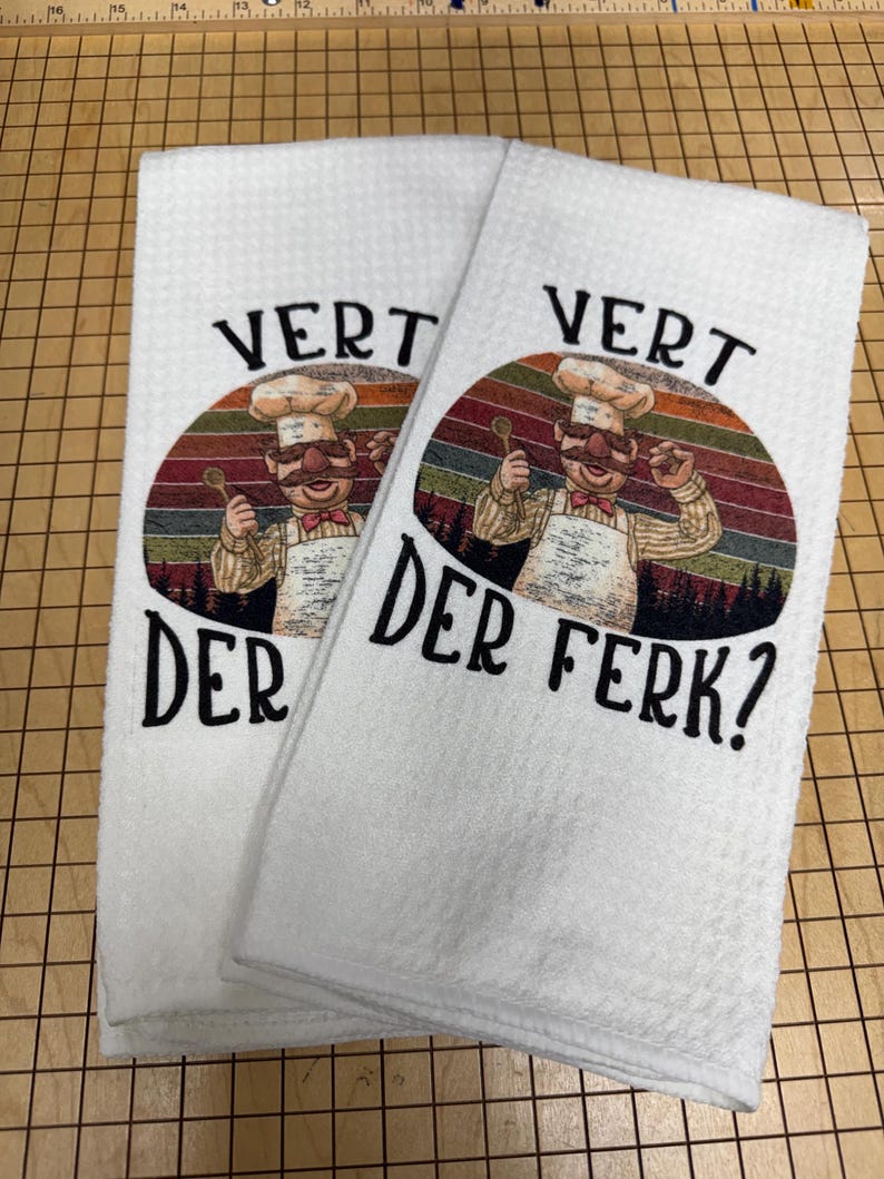 Swedish Chef Vert De Ferk Kitchen Towel - Etsy