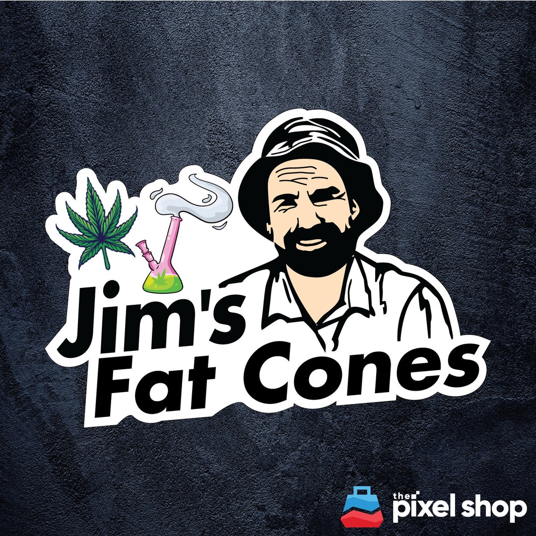 Jims Fat Cones Sticker - Etsy Australia