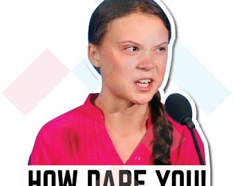 Greta Thunberg Sticker - Etsy