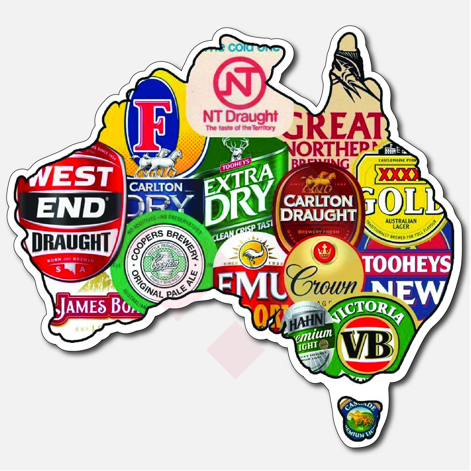 Aussie Beer Brands Sticker Decal Straya Funny Bogan JDM Car | Etsy