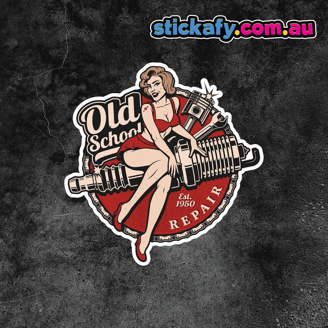 Old School Spark Plug Sticker Funny Decal Stickers Bogan 4wd Aussie 4x4 ...