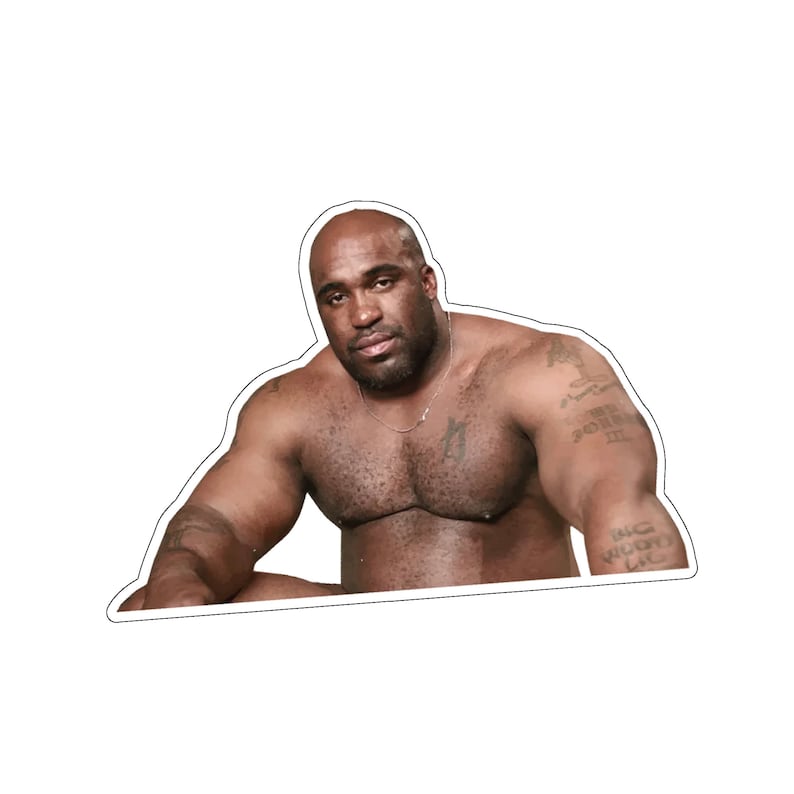 Barry Wood Naked Sticker Etsy