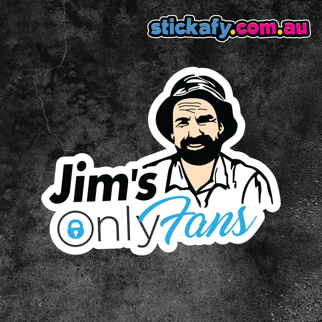 Jim's Only Fans Sticker Funny Decal Stickers Bogan 4wd Aussie 4x4 Boat ...
