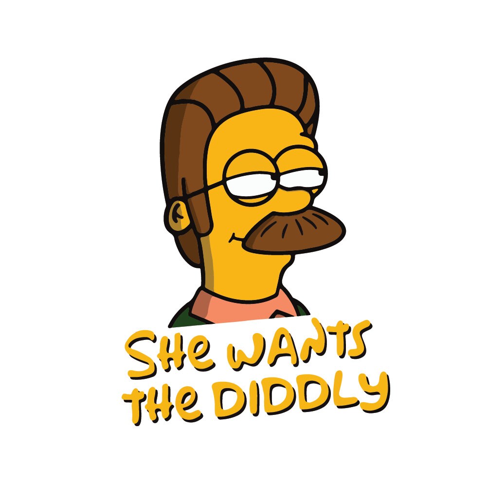 She Wants the Diddly Ned Flanders Meme Sticker - Etsy Australia