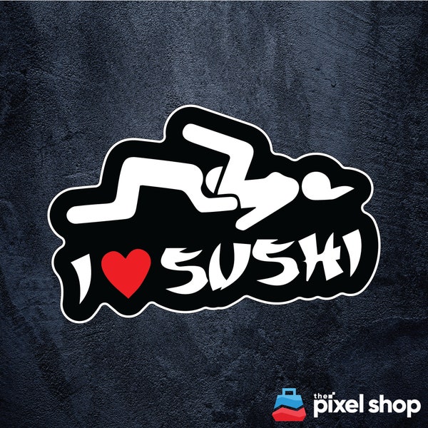 I Love Sushi Sticker - Etsy