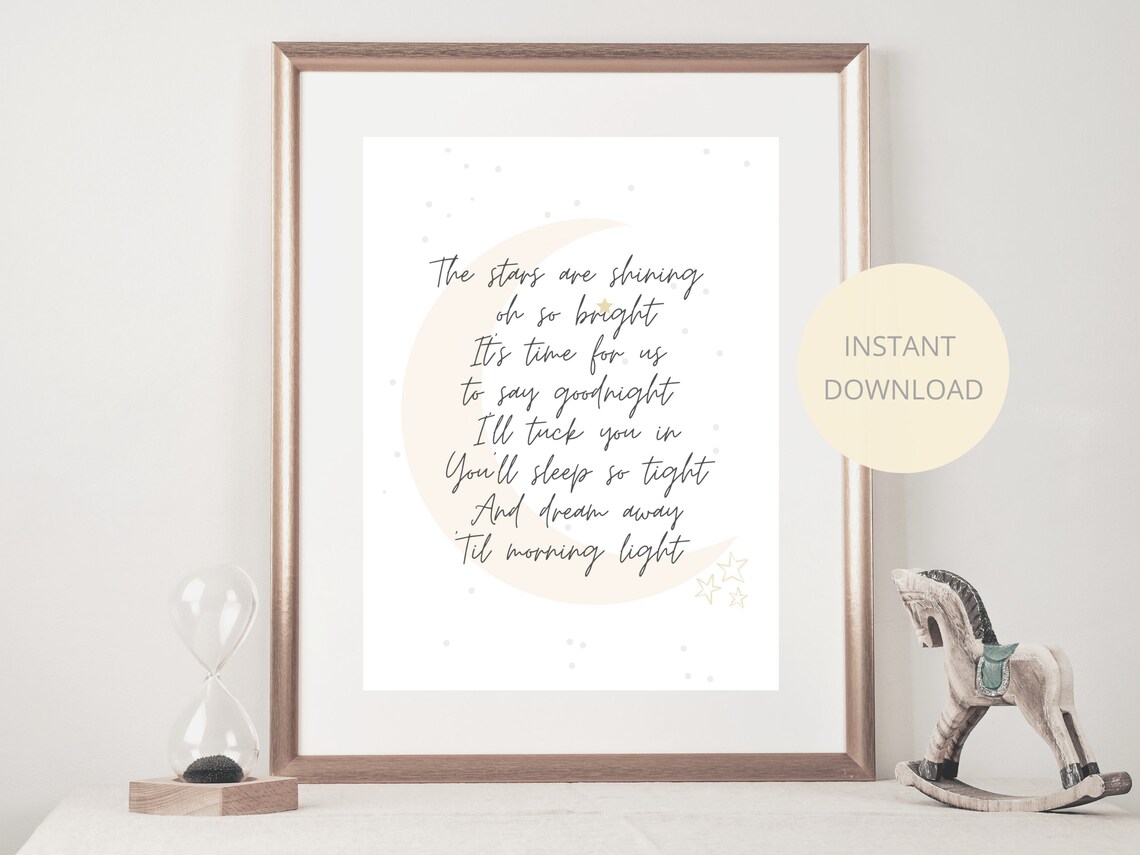 Bedtime Poem, PNG Digital Download, Goodnight Daughter Son Poem ...