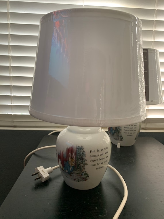 Beatrix Potter Peter Rabbit Table Lamp With Shade by Wedgwood | Etsy