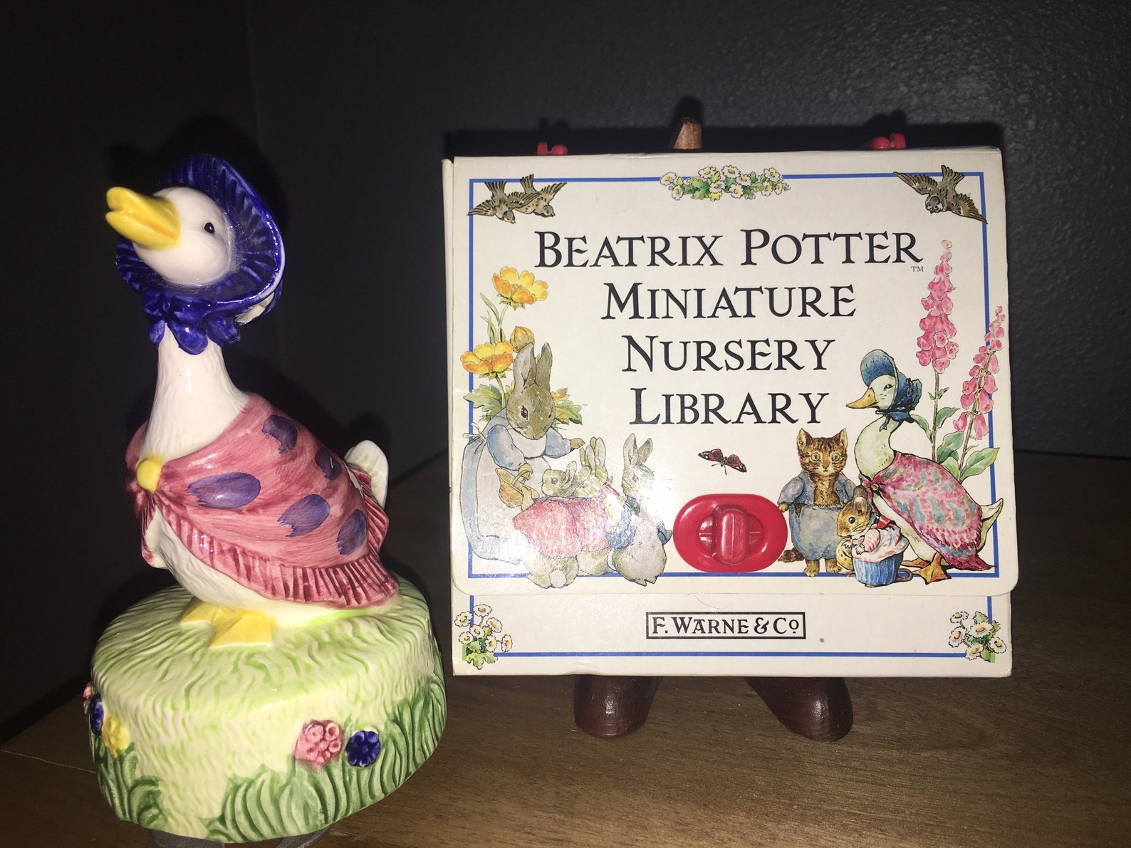 Beatrix Potter Mother Goose Music Box With Miniature Nursery Library - Etsy