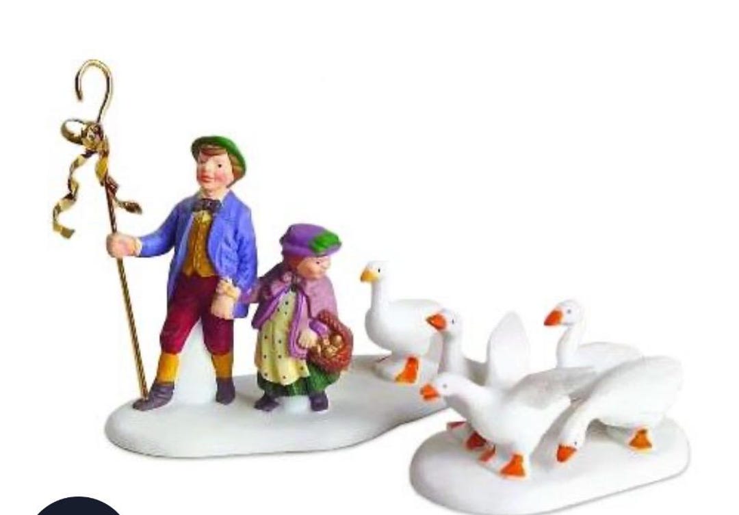 Twelve Days of Christmas (6) Six Geese a Laying Department 56 Dickens ...