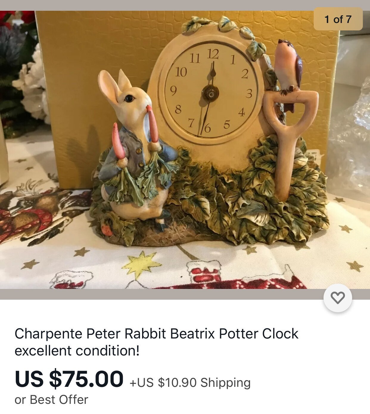 Peter Rabbit Mantle Clock by Charpente | Etsy