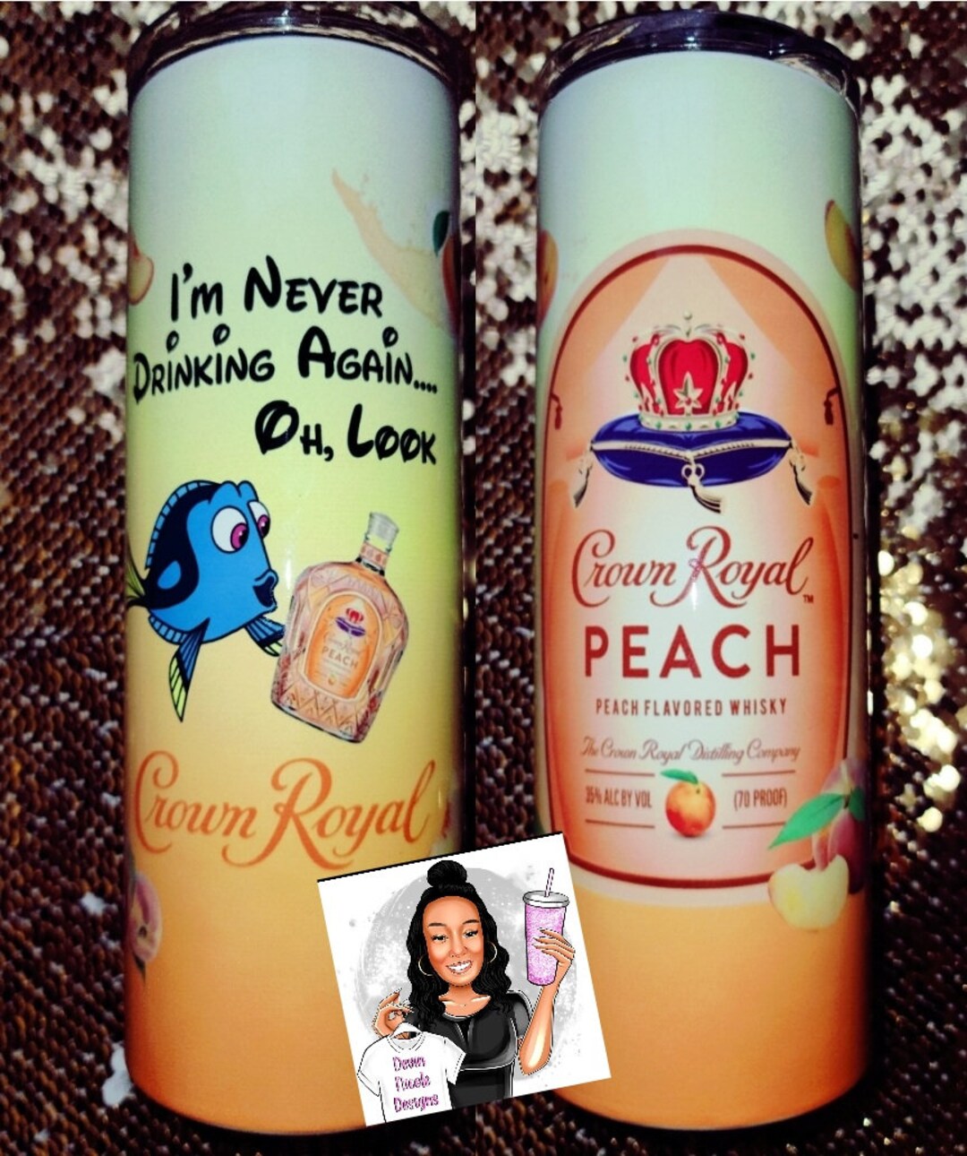 Dory Peach Patron Tumbler - Etsy