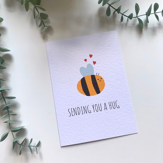 Sending You a Hug Card Sympathy Bereavement Thinking of You - Etsy
