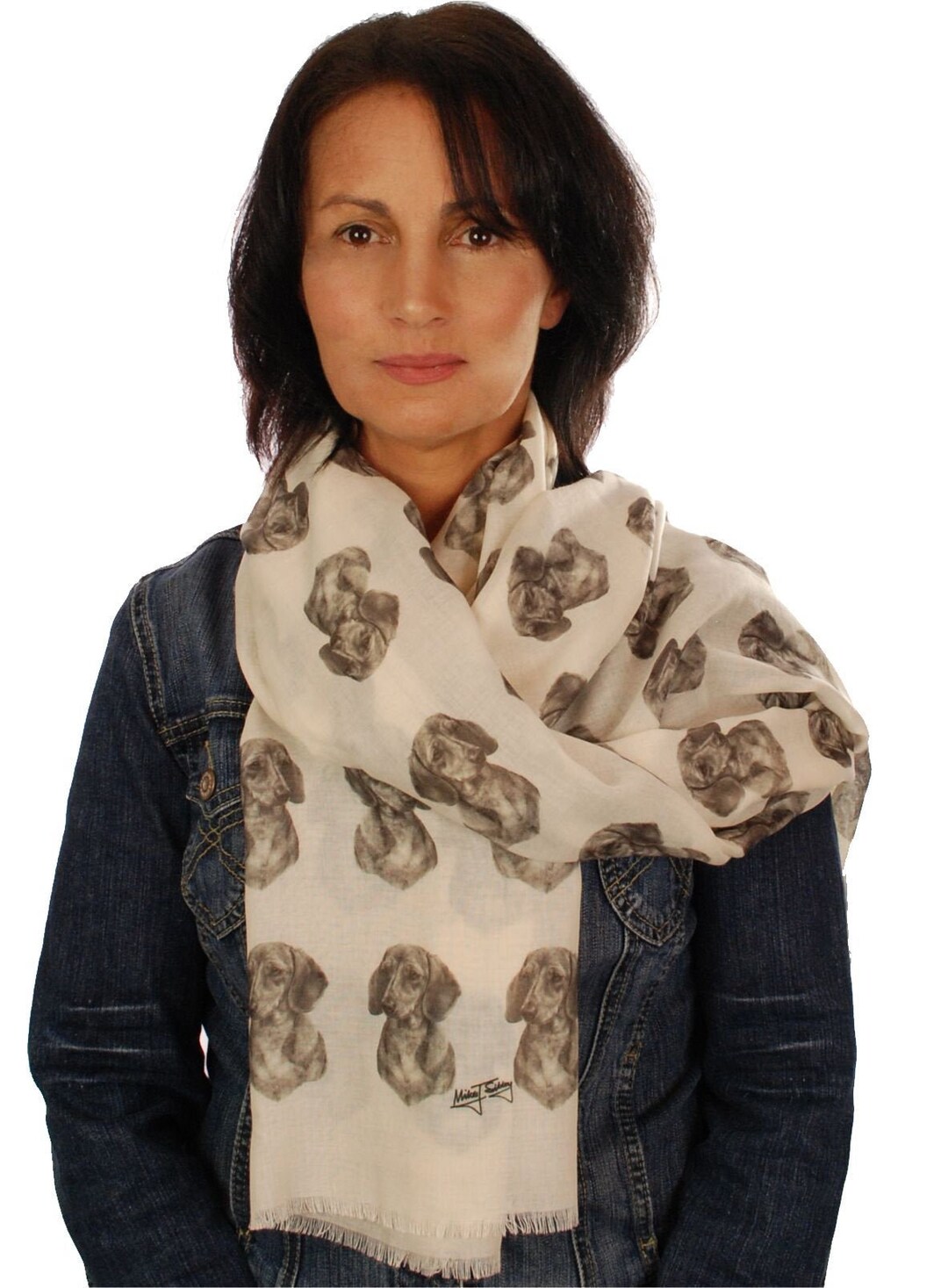 Dachshund Scarf With Dog Design, Dachshund Gifts - Dachshund Print ...