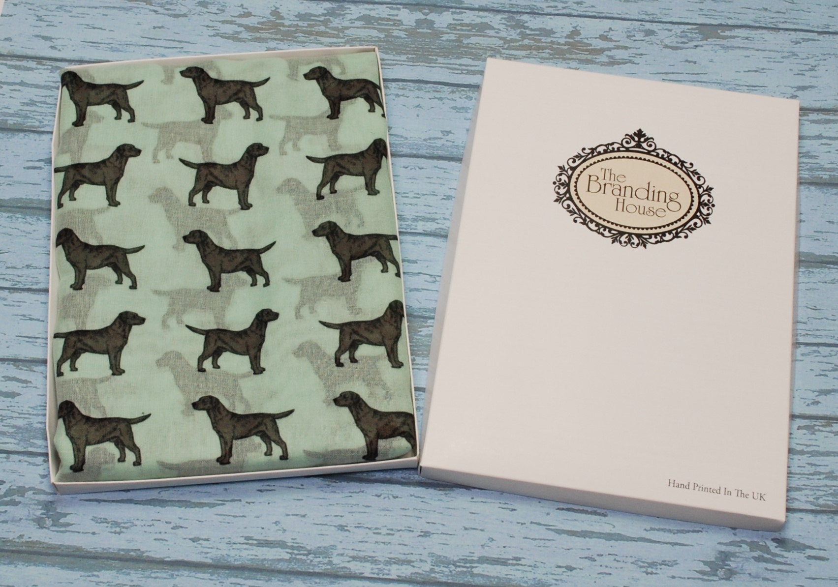 Labrador Scarf With Dogs On, Labrador Owner Gift, Black Lab Gifts ...