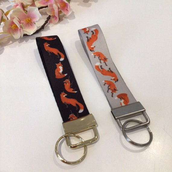 Fox Design Handmade Keyring Wrist Strap for Keys Wristlet | Etsy