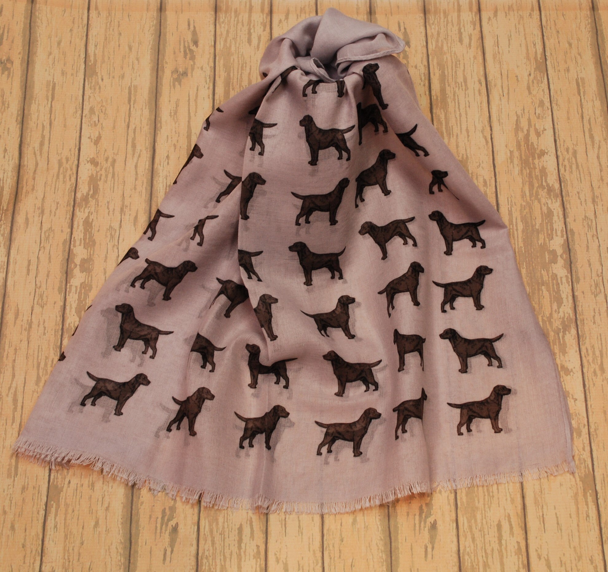 Labrador Scarf With Dogs On, Labrador Owner Gift, Black Lab Gifts ...