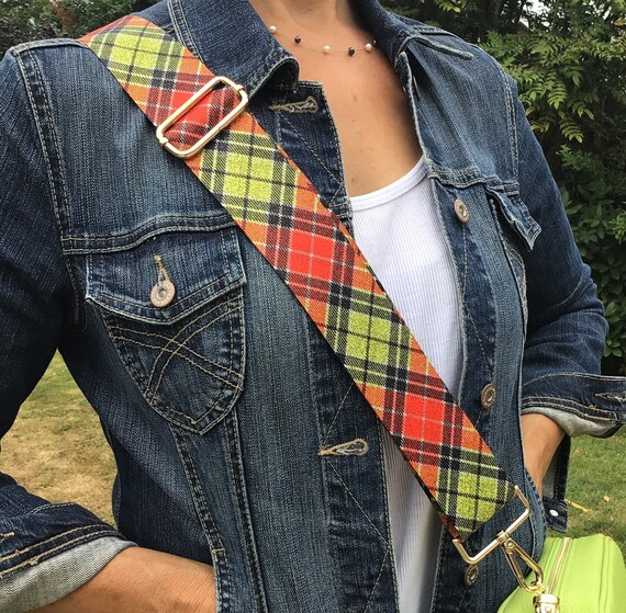 Tartan Print Bag Strap Chequered Pattern Bag Strap - Etsy
