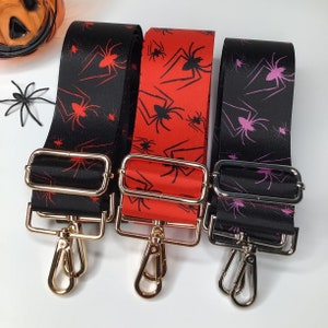 Halloween Spiders Bag Strap, Pastel Goth Bag Strap, Spooky Spider Bag ...