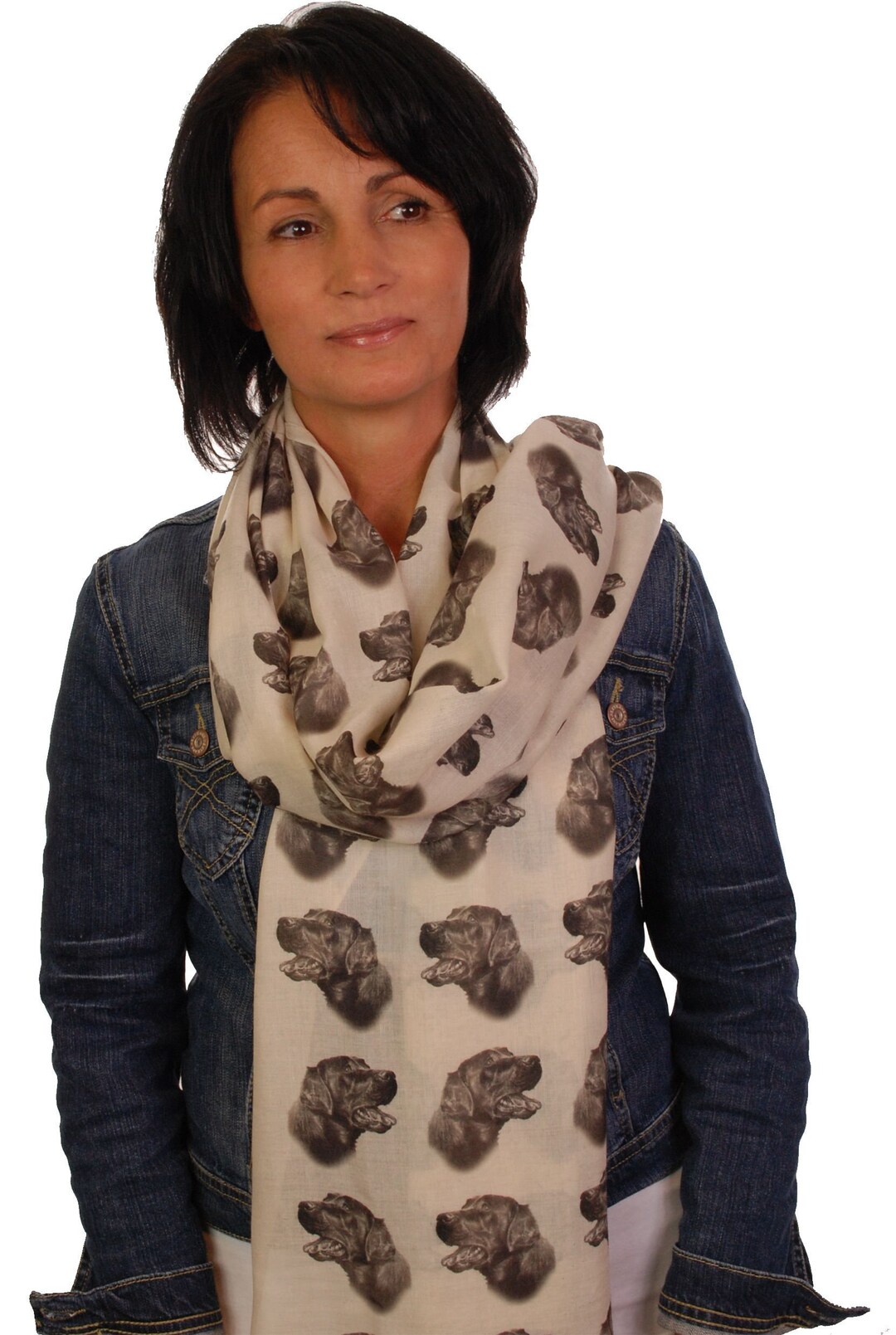 Black Labrador Retriever Scarf OM - Unique Black Lab Gifts for Women ...