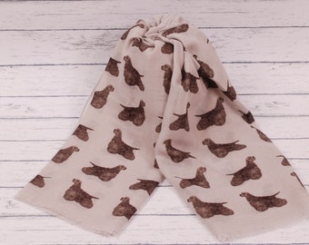 Springer Spaniel Scarf With Dogs on Springer Spaniel Gifts | Etsy UK