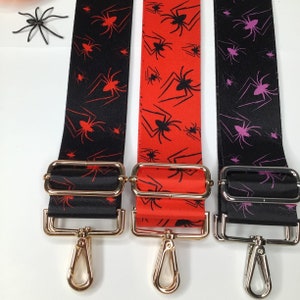 Halloween Spiders Bag Strap, Pastel Goth Bag Strap, Spooky Spider Bag ...