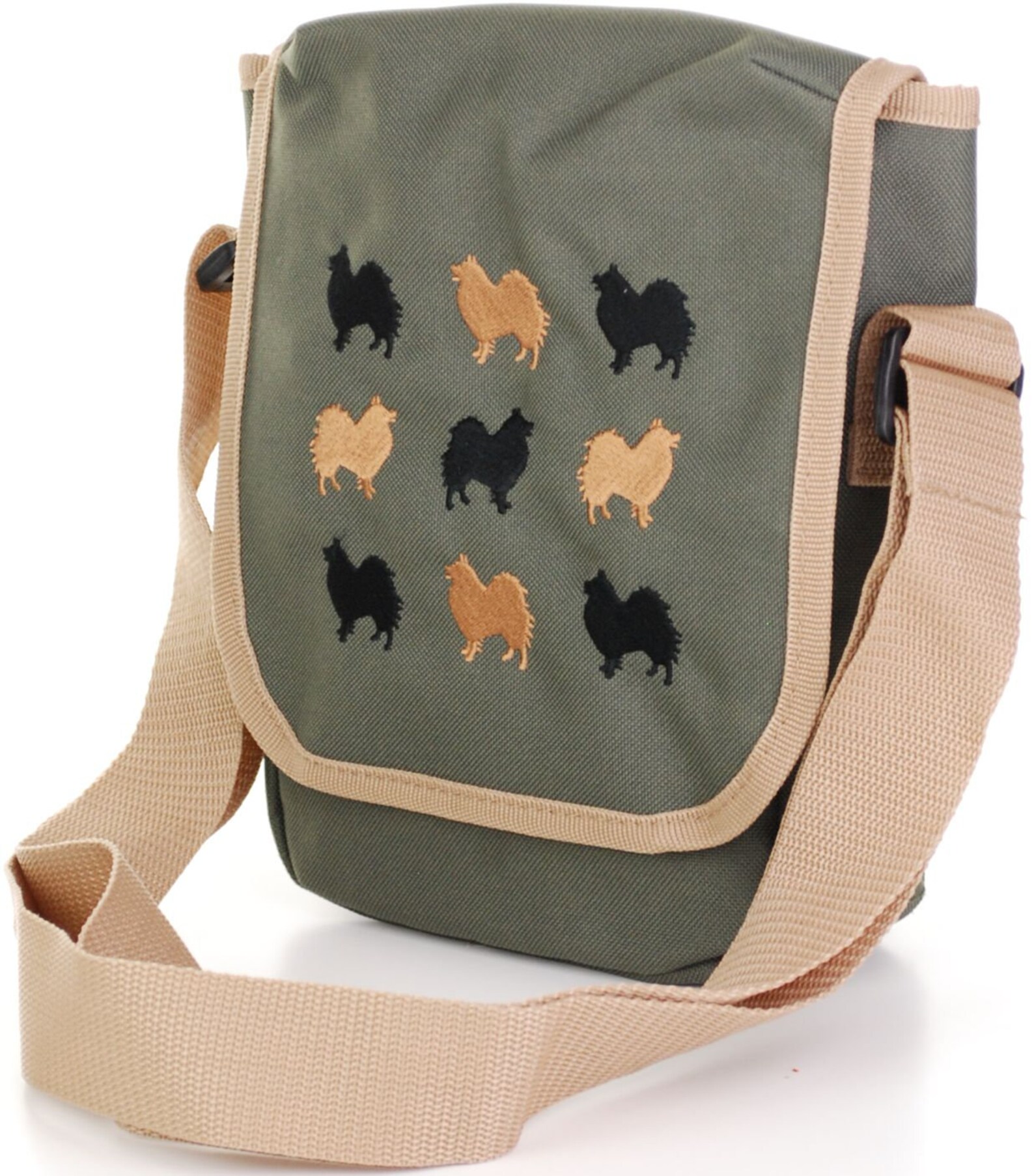 German Spitz Embroidered Cross Body Bag Dog Walking Bag | Etsy