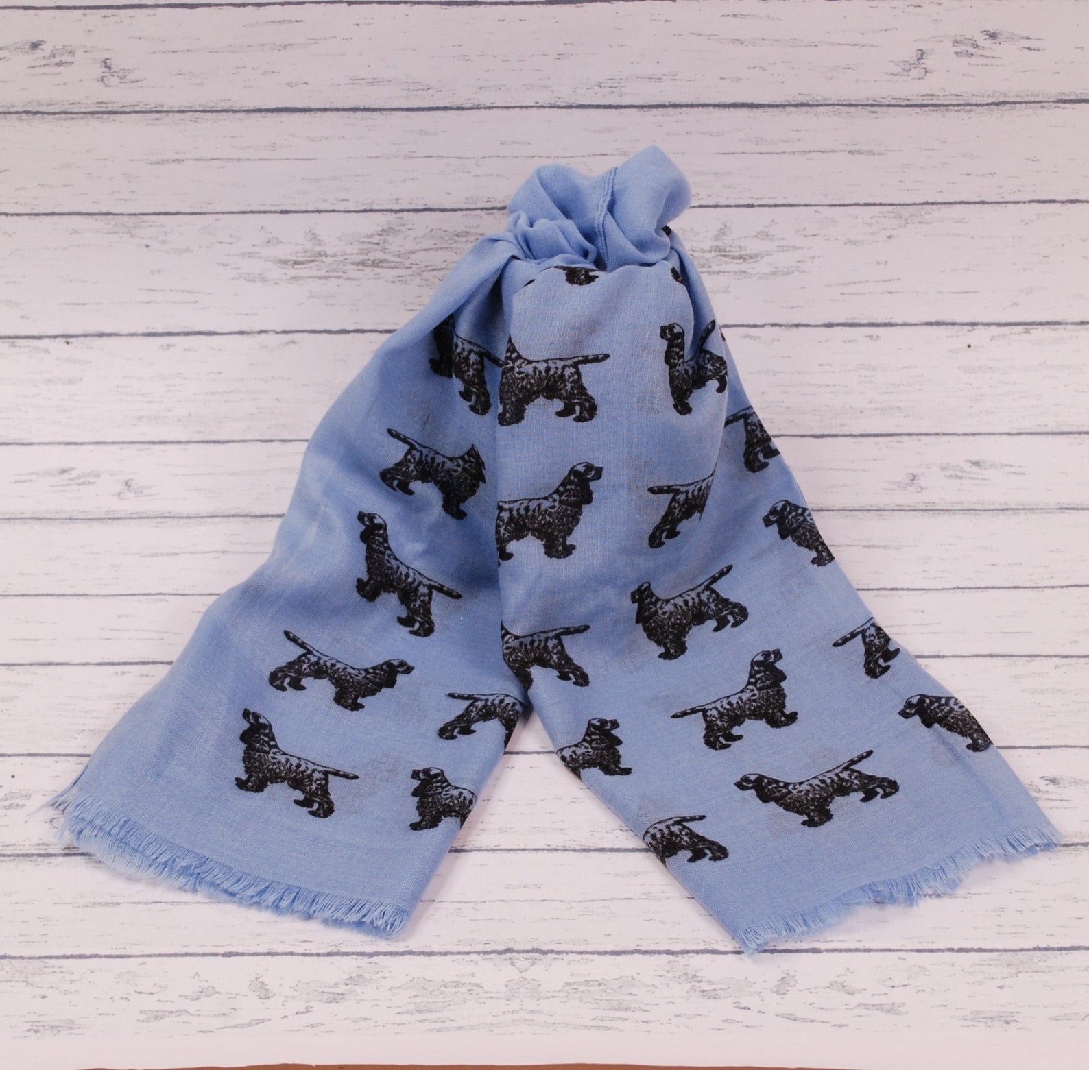 Cocker Spaniel Scarf With Dogs on Cocker Spaniel Gifts - Etsy