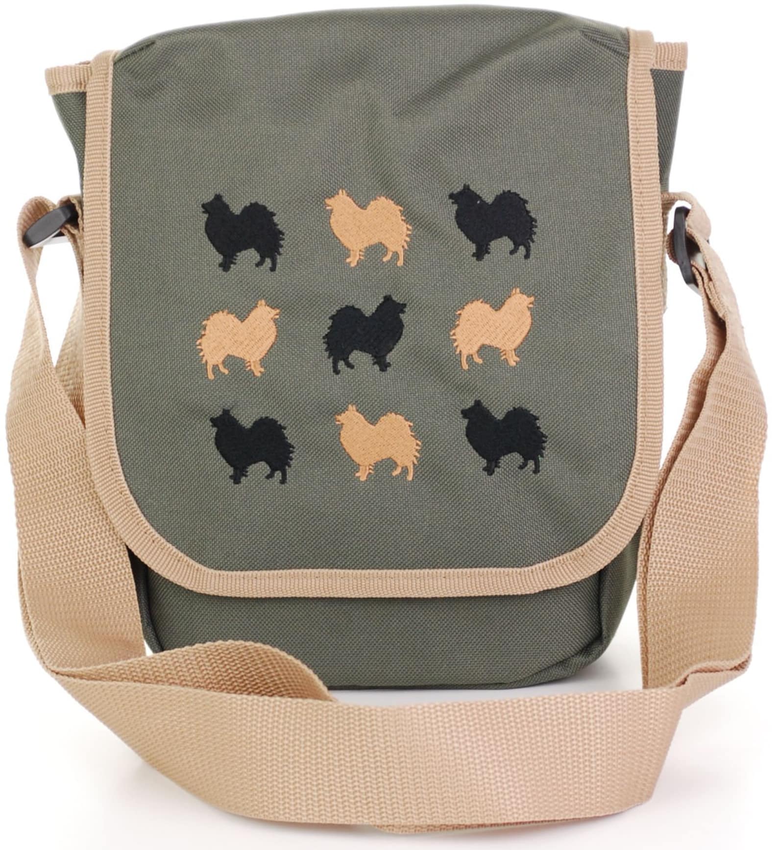 German Spitz Embroidered Cross Body Bag Dog Walking Bag | Etsy