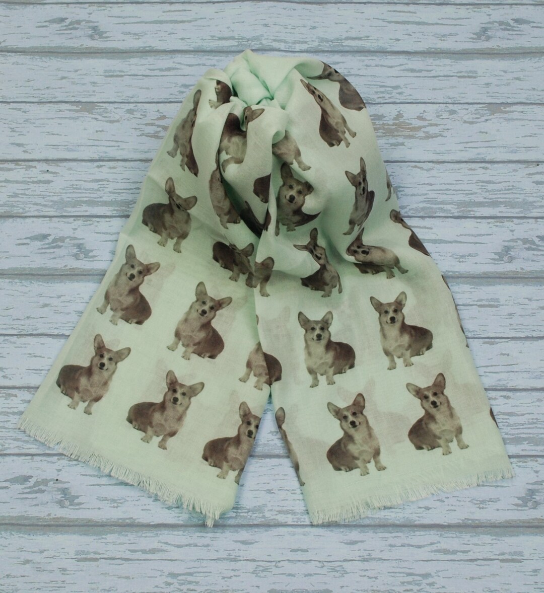 Pembroke Corgi Scarf - Personalised Scarf – Corgi Owner Gift - Corgi ...