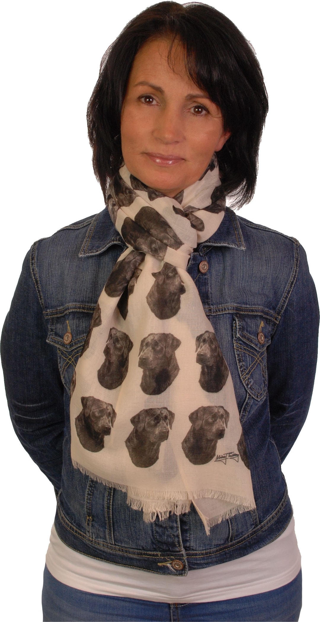 Black Labrador Scarf - Labrador Gifts for Women - Black Lab Owner Gift ...