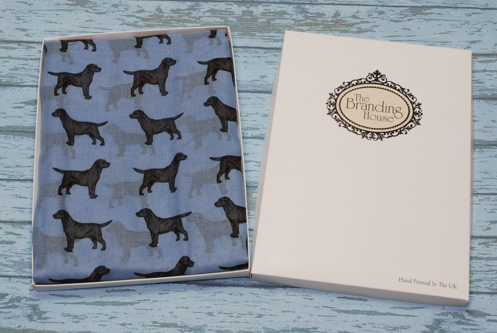 Labrador Scarf With Dogs On, Labrador Owner Gift, Black Lab Gifts ...