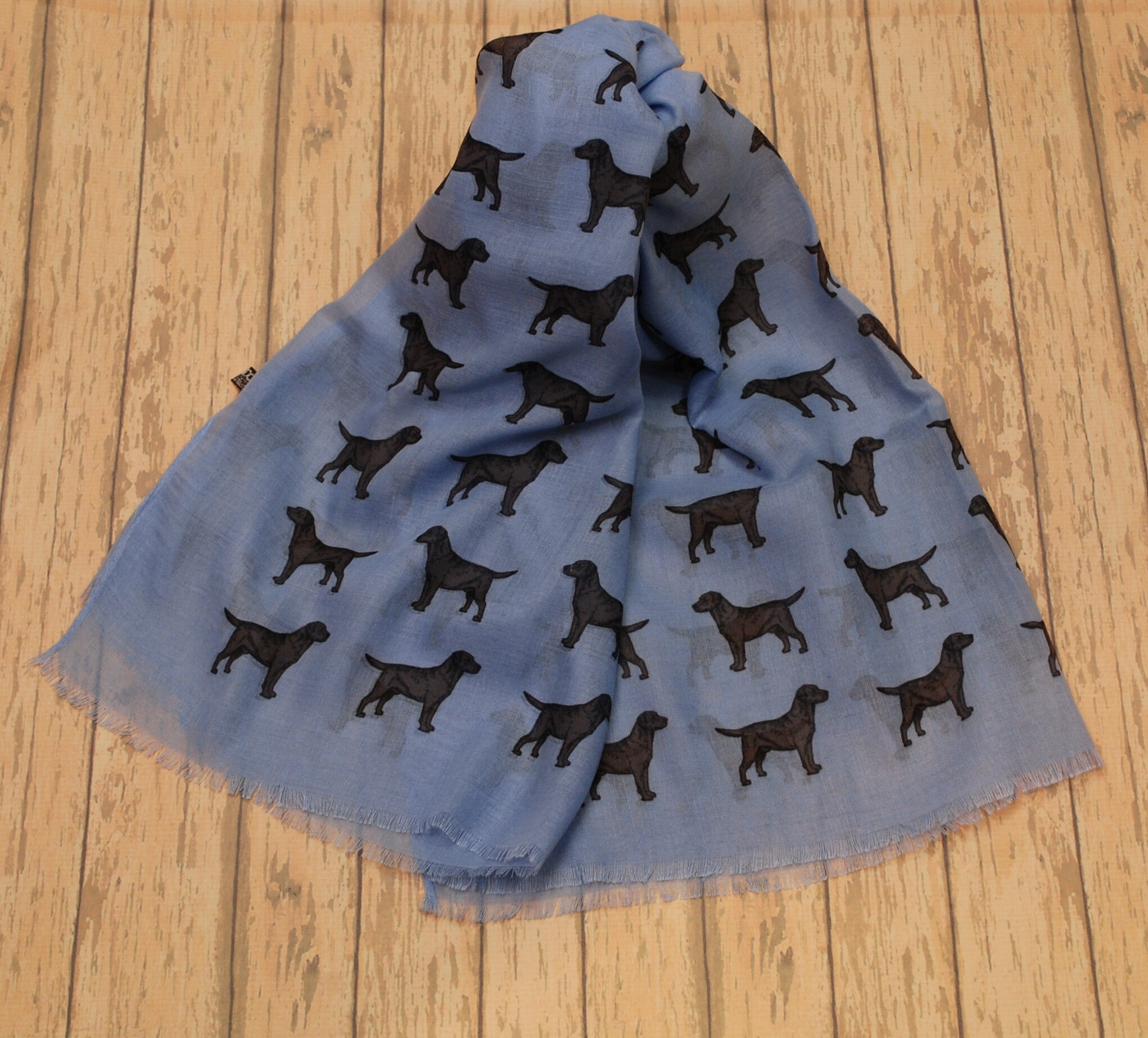 Labrador Scarf With Dogs On, Labrador Owner Gift, Black Lab Gifts ...