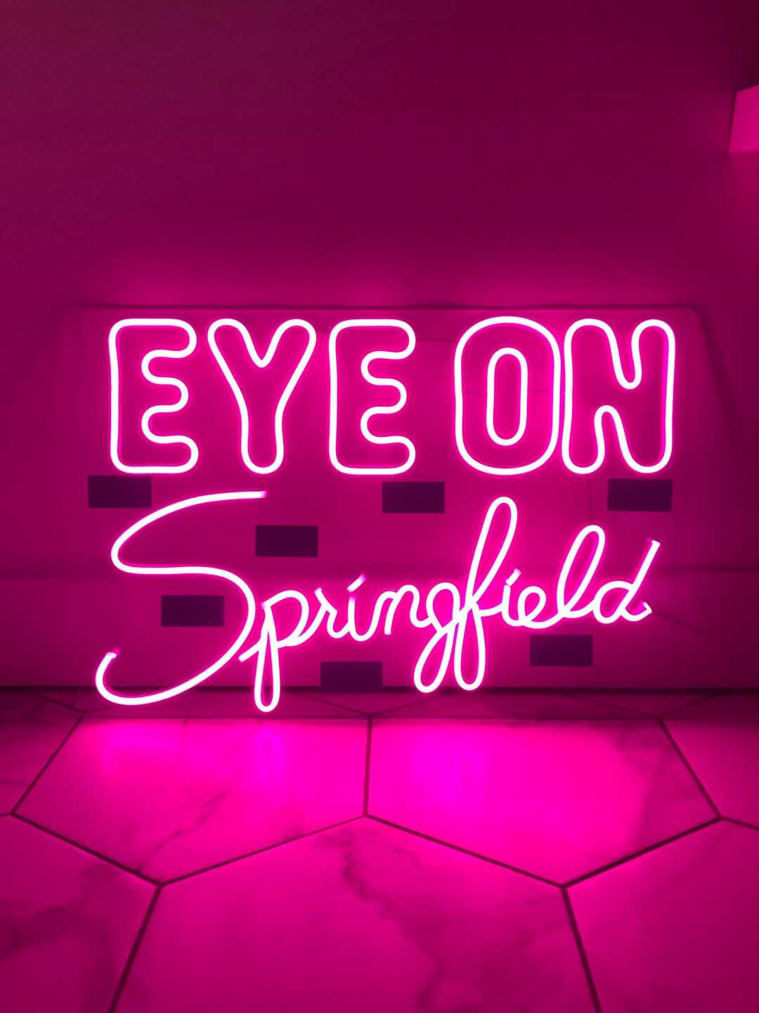 Eye on Springfield - Neon Sign - Etsy