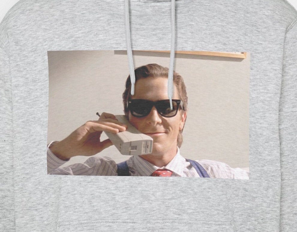 Patrick Bateman on the Phone Hoody - Etsy UK