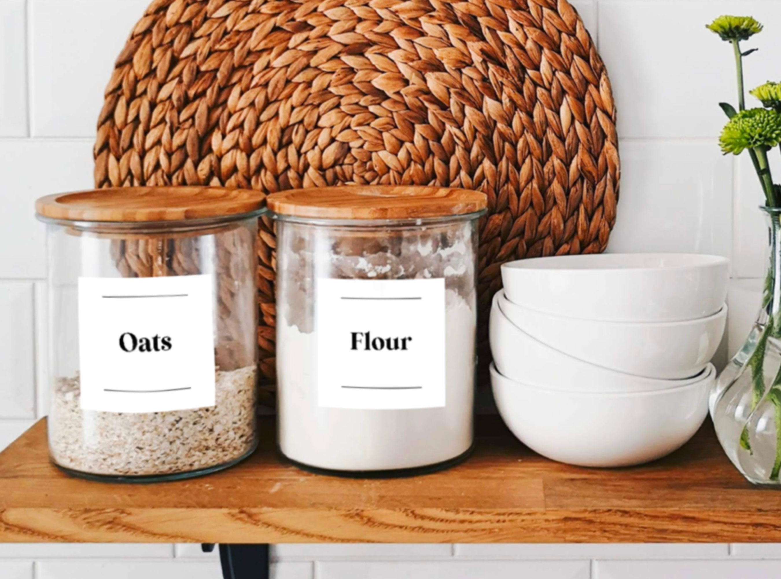 Printable Pantry Food Labels // Canister, OXO, Container Labels ...