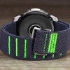 Multicolor Nylon Fabric Smart Watch Band Sport Fitness Quick on Loop ...