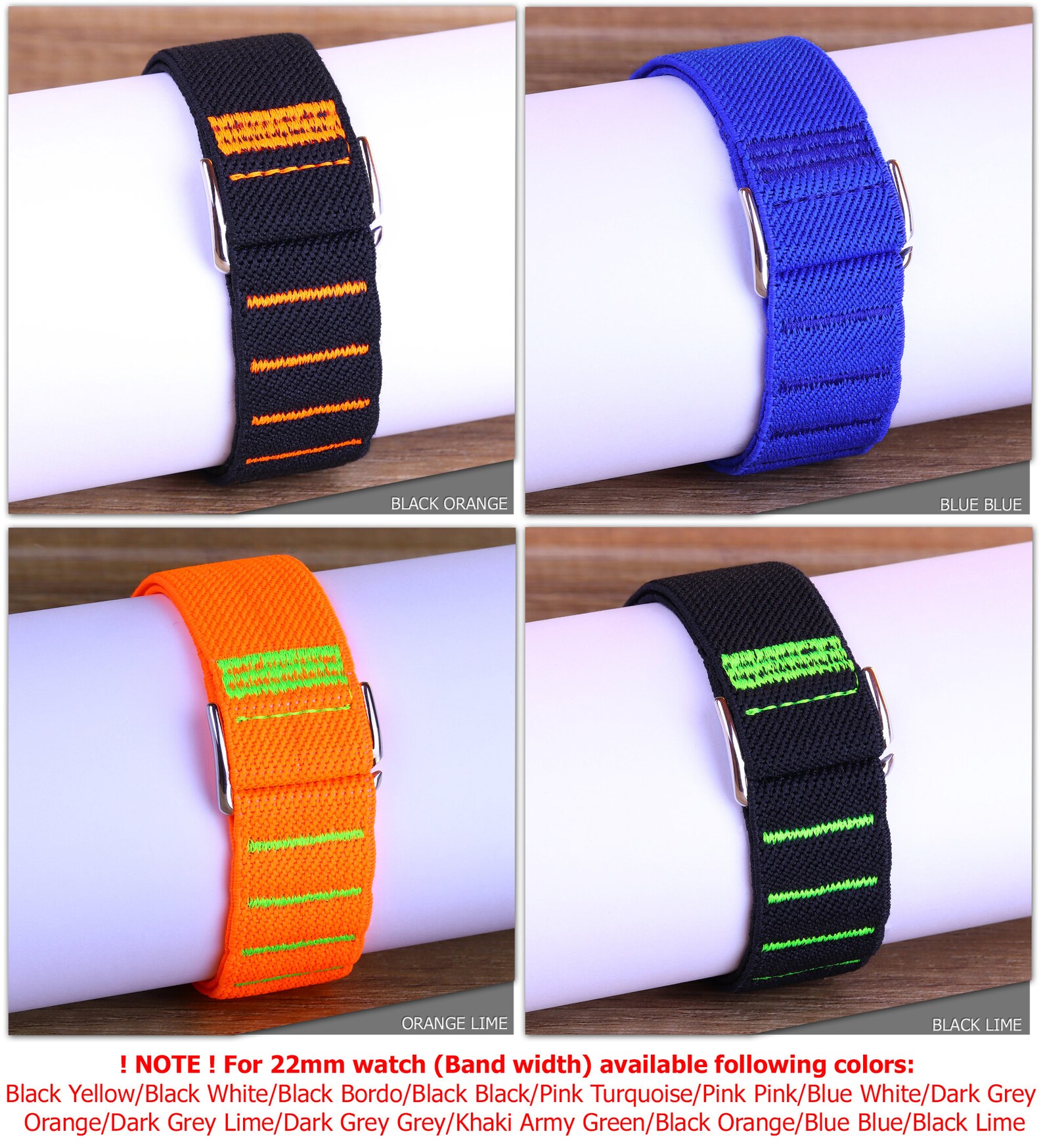 Multicolor Nylon Fabric Smart Watch Band Sport Fitness Quick - Etsy