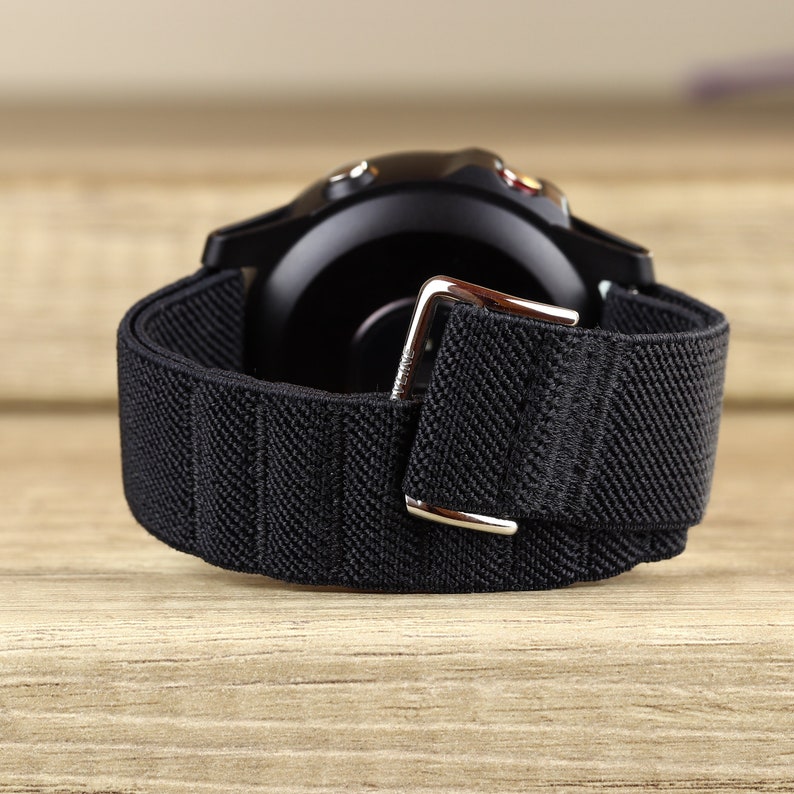 Black Nylon Fabric Smart Watch Band Sport Loop Belt Strap Canvas for ...