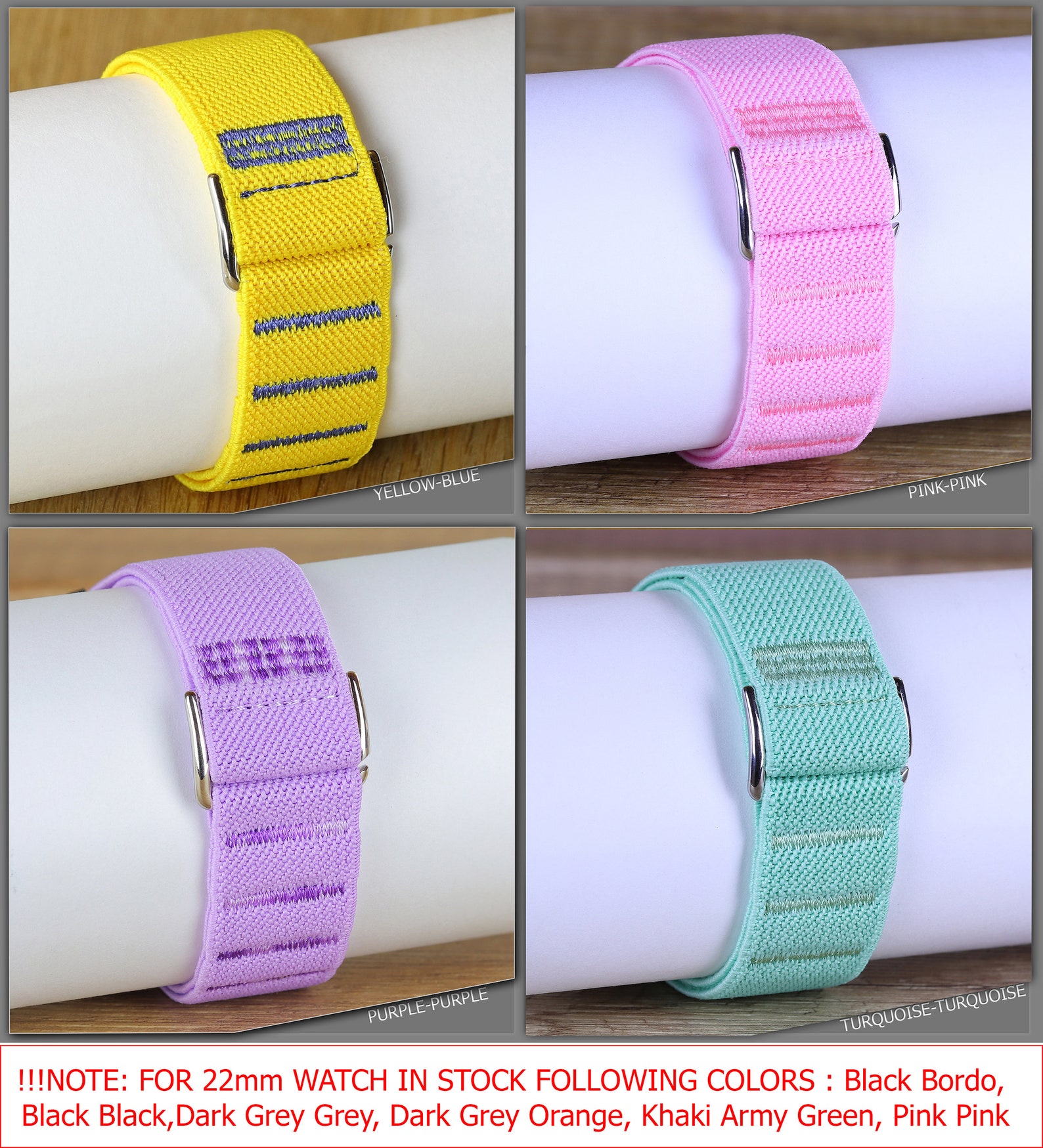 Multicolor Nylon Fabric Smart Watch Band Sport Fitness Quick - Etsy