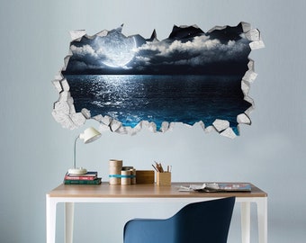 Broken Wall Decal | Etsy