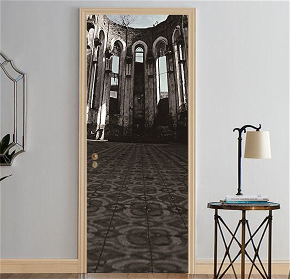 3D Building D370 Door Wall Mural Photo Wall Sticker Decal Wall - Etsy