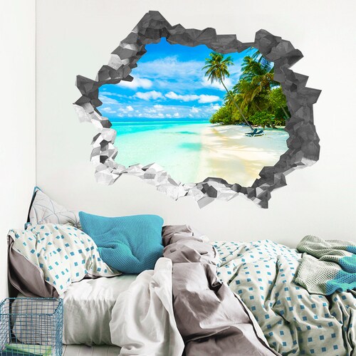 Broken Wall Sticker Wall Decal 3d Wallpaper 3d Wall - Etsy
