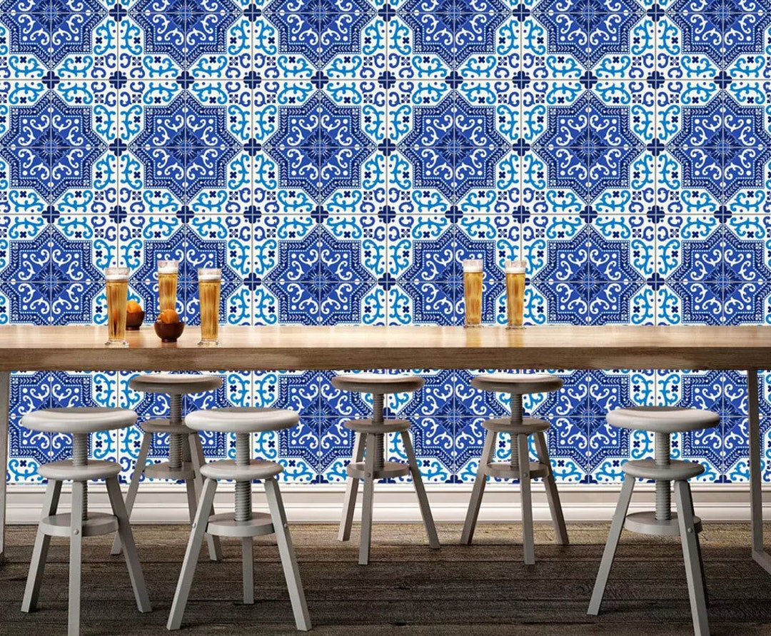 3D Nice Blue Pattern GNGN9947 Wallpaper Mural Decal Mural - Etsy