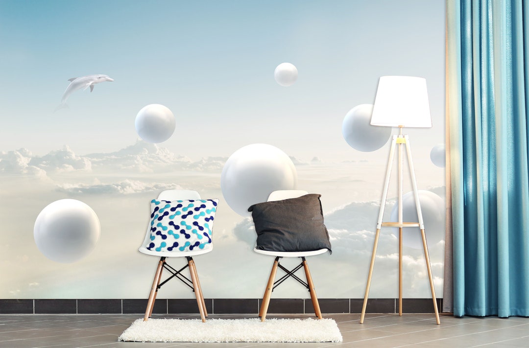 3D Lithe Balls WGN346 Wallpaper Mural Decal Mural Photo - Etsy