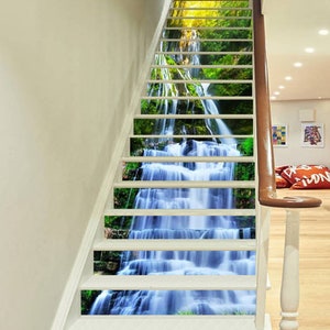 3D S74 Waterfall Pattern Tile Marble Stair Risers Decoration - Etsy