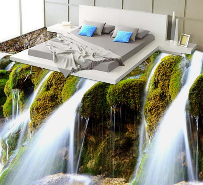 3D Waterfall F315 Floor Wallpaper Murals Self-adhesive - Etsy
