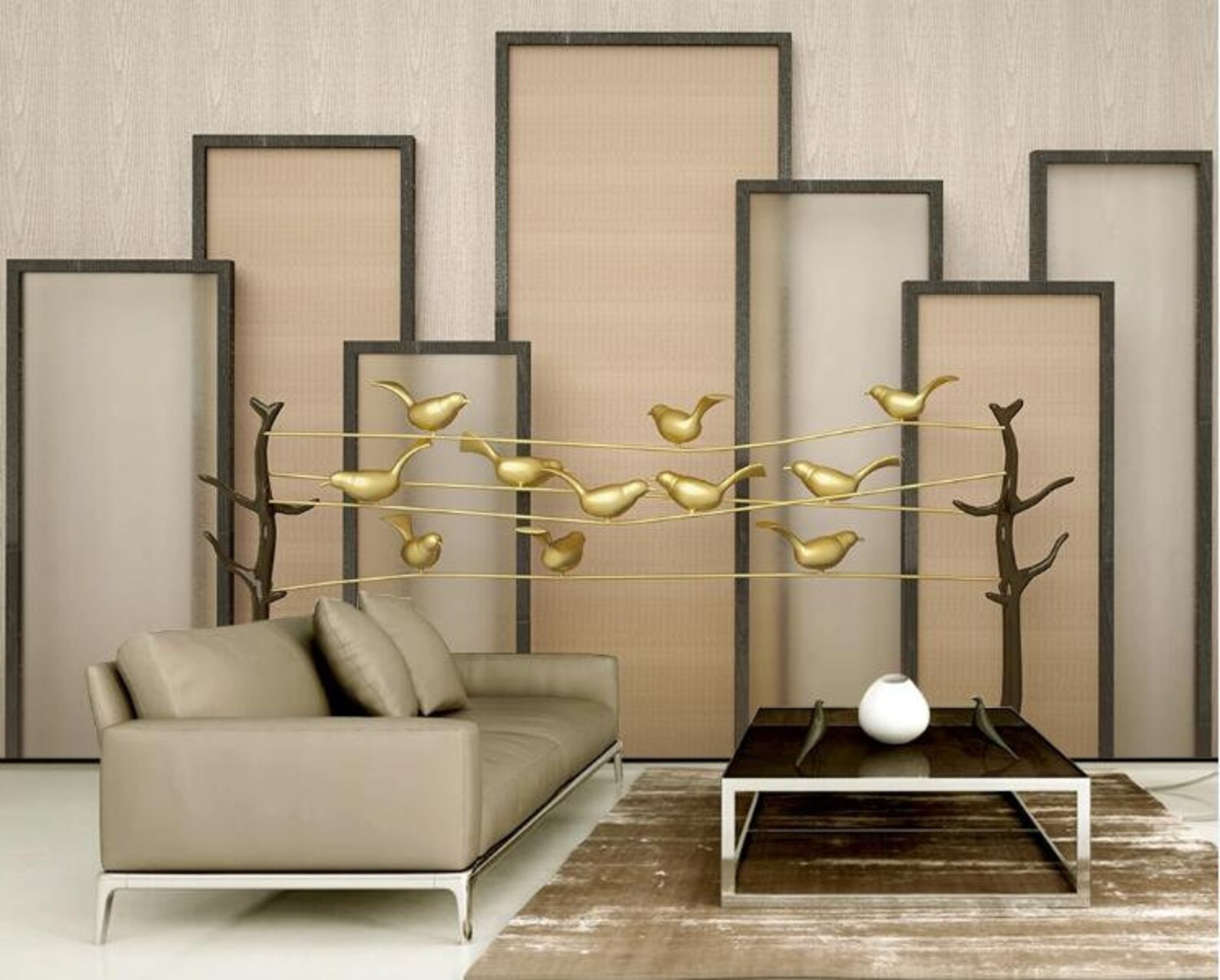 3D Rectangle Pattern L173 Wallpaper Mural Decal Mural Photo - Etsy