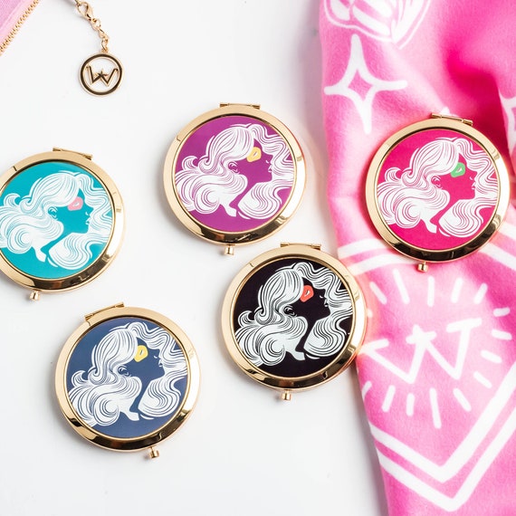 Boss Lady Handheld Gold Sorority Compact Mirrors Gifts for | Etsy