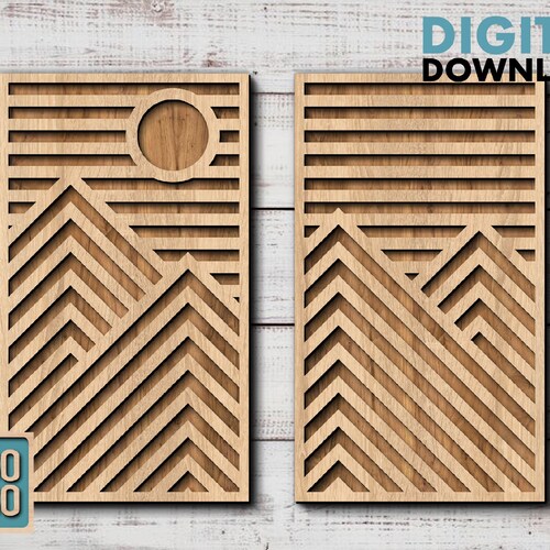 Mountain Scenery SVG Mountain DXF Cut File for Laser Dxf for | Etsy