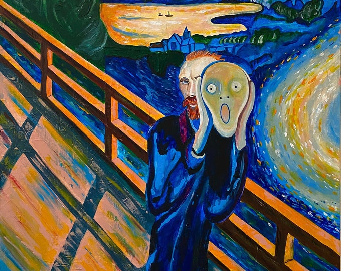 The Starry Night Vincent Van Gogh the Scream Edvard Munch Professional ...